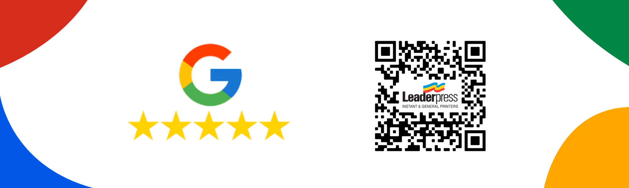 GOOGLE REVIEW CARDS (NEW) - Leaderpress Printing Services